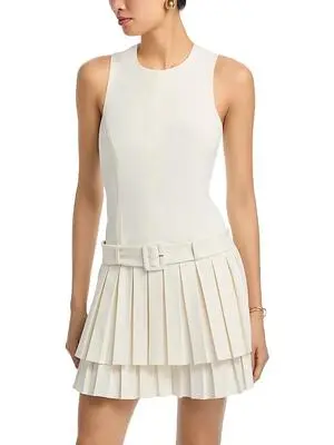 Cinq À Sept Reena Pleated Dress - Ivory