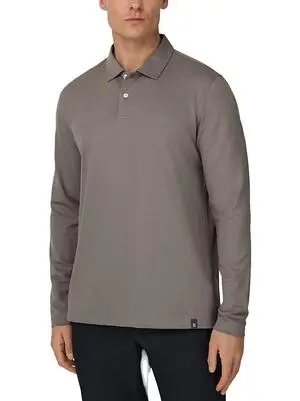 Boggi Milano High Performance Pique Polo Shirt With S-cafe Yarn - Mud