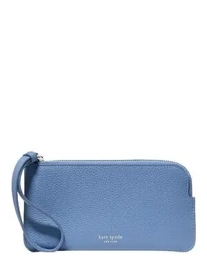 Kate Spade New York Zippy Leather Wristlet - Blue