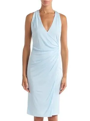 Versace Drape Jersey Dress - Pastel Blue