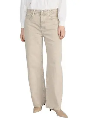 FRAME The Bow High Rise Wide Leg Jeans - Tabby