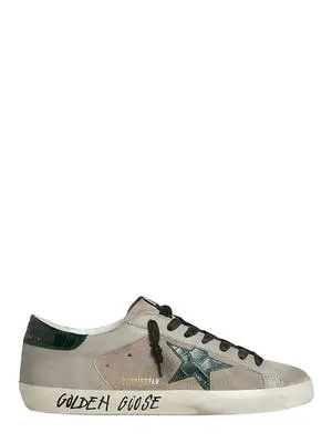 GOLDEN GOOSE Super Star Suede Sneakers - Grey Beige