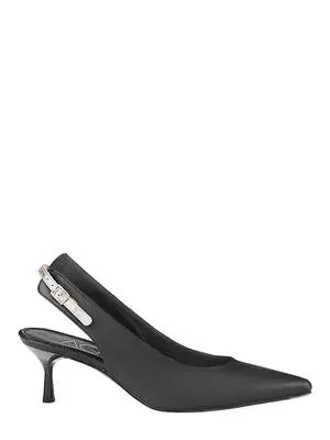 Agl Leather Slingback Sandals - Nero-sandy