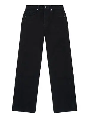 RtA Straight Leg Side Panel Jeans - Black D Cross