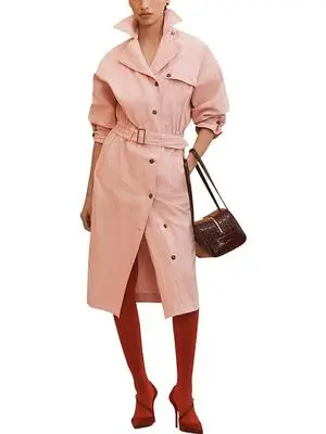 WILLY CHAVARRIA Trench Dress - Chicle