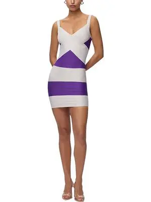 Herve Leger The VIP Dress Pansey Grey