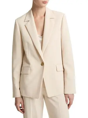 Vince Soft Sculpture Blazer - Ecru