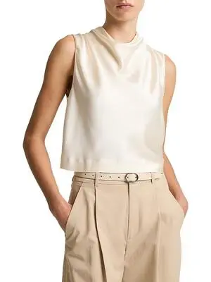 Vince Cropped Top - Flax