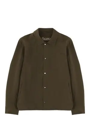 Herno Overshirt With Pocket - Military Green