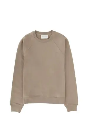 Ami Sweatshirt With Logo - Beige
