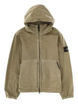Stone Island Hooded Jacket - Military Green