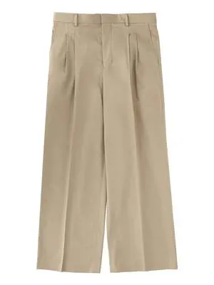 Ami Wide Leg Trousers - Beige