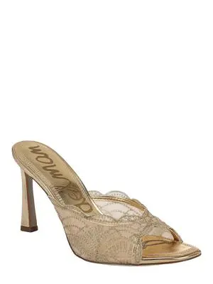Sam Edelman Iva Mesh Sandal Amber Gold
