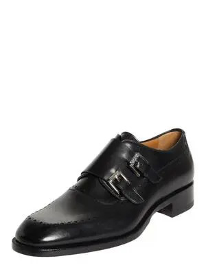 CHRISTIAN LOUBOUTIN Sartok Double Monk Strap Shoe - Black