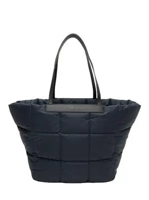 VEECOLLECTIVE Porter Basque Quilted Tote - Dark Navy Blue