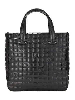 Chanel Quilted Chocolate Bar Tote - Black