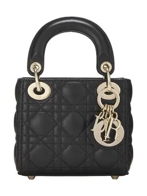 DIOR Lambskin Lady Dior Micro Bag