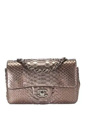 CHANEL Rectangular Flap Mini Python