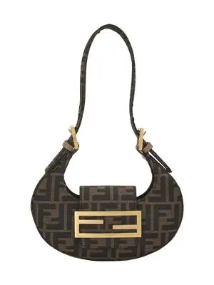 Fendi Zucca Canvas Cookie Hobo - Brown