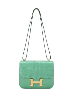 Hermès Menthe Lizard Constance 18 - Green