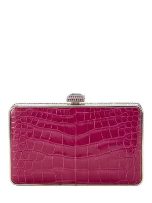 JUDITH LEIBER Judith Leiber Crocodile Minaudiere