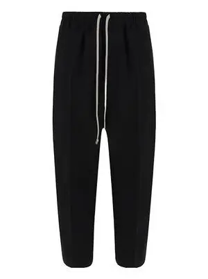 Rick Owens Drawstring Cropped Pant - Black