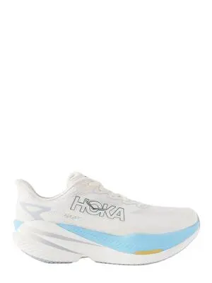 HOKA Mach X 3 Rubber-trimmed Sneakers - White