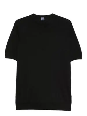 Fedeli Crew-neck Short-sleeve T-shirt - Black