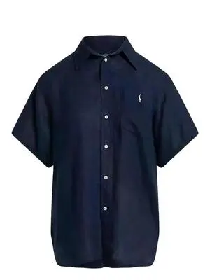 Polo Ralph Lauren Oversized Linen Shirt - Blue