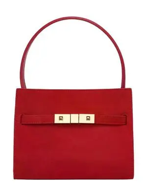 POTAMY Square-buckle Leather Mini Bag - Red