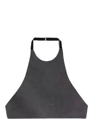 JIL SANDER Poplin Halter Top - Grey