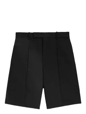 JIL SANDER Straight Leg Canvas Shorts - Black