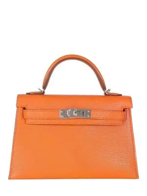 Hermès 2019 Mini Kelly Sellier 20 Leather Bag - Orange