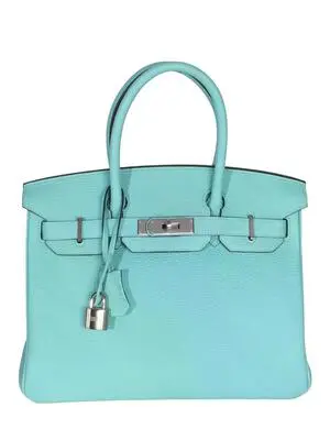 Hermès Birkin 30 Leather Handbag - Blue