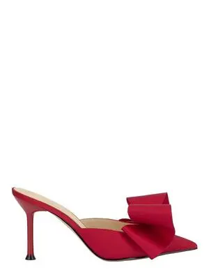 Vince Camuto Valrin High Heel Mule With Bow Detailing - Red Muse