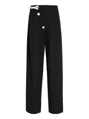 Proenza Schouler Aitana Oversized Wool-blend Pants - Black