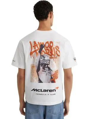 REISS X Mclaren F1 Team Winnermclaren Racing Champion-print T-shirt - White