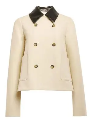 Altuzarra Harburg Cotton Jacket With Contrast Collar - Neutral