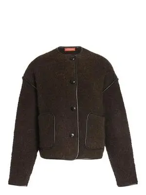 Altuzarra Altuzarra Irving Alpaca-Blend Bouclé Knit Jacket Brown
