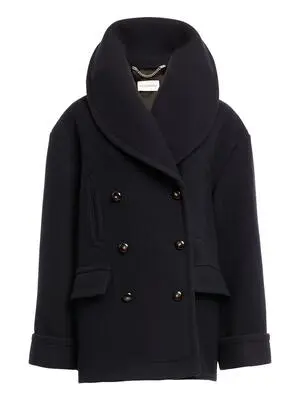 Altuzarra Etting Wool-Blend Coat Navy