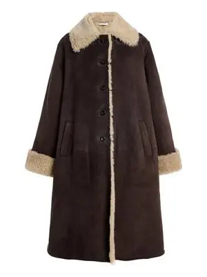 Altuzarra Blakey Shearling Overcoat - Neutral
