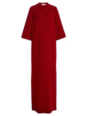 Michael Kors Cashmere Short-sleeve Gown - Red