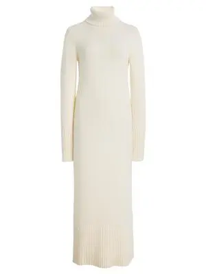 MICHAEL KORS Turtleneck Merino-Wool Midi Dress