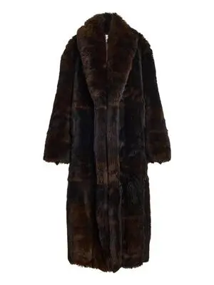 MICHAEL KORS Oversized Shearling Overcoat