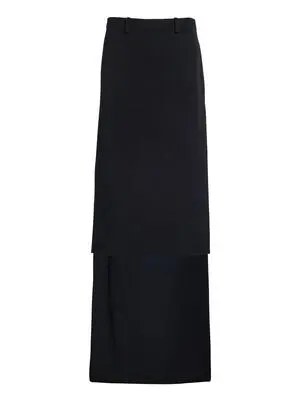 Michael Kors Train-detailed Midi Skirt - Black
