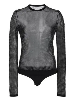 Michael Kors Sheer Bodysuit - Black