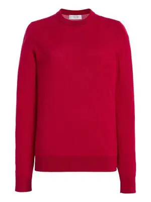 Michael Kors Crew-neck Wool-blend Sweater - Red