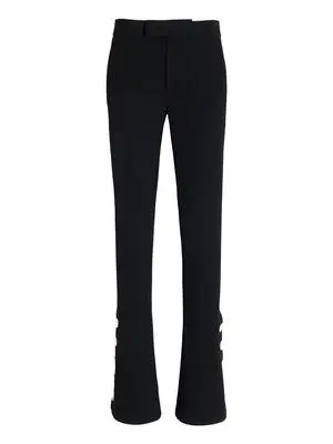 Proenza Schouler Althea Wool-Blend Pants Black