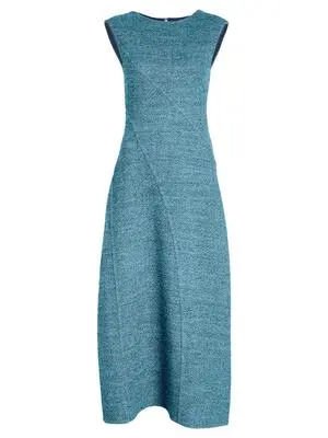 Proenza Schouler Gaelle Seamed Wool-blend Maxi Dress - Green