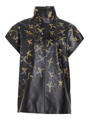 PROENZA SCHOULER Clotilde Painted Leather Top